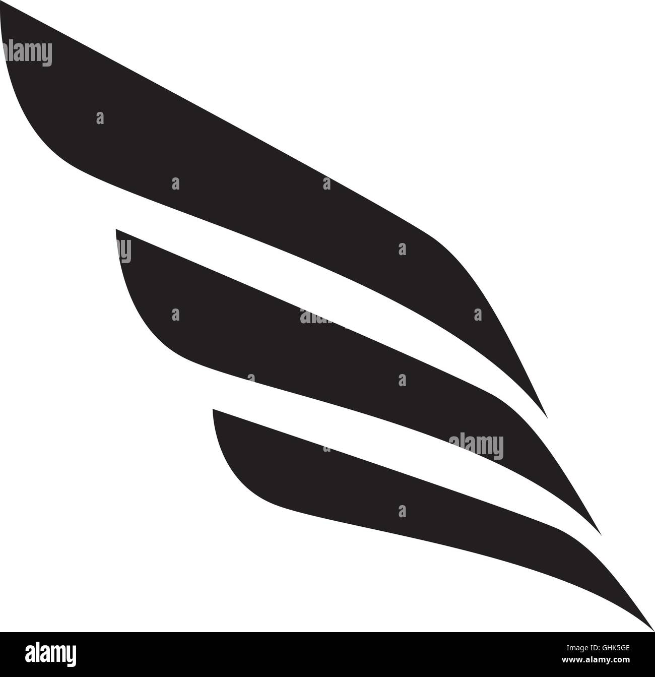 wing modern strippes three icon vector graphic Stock Vector Image & Art ...