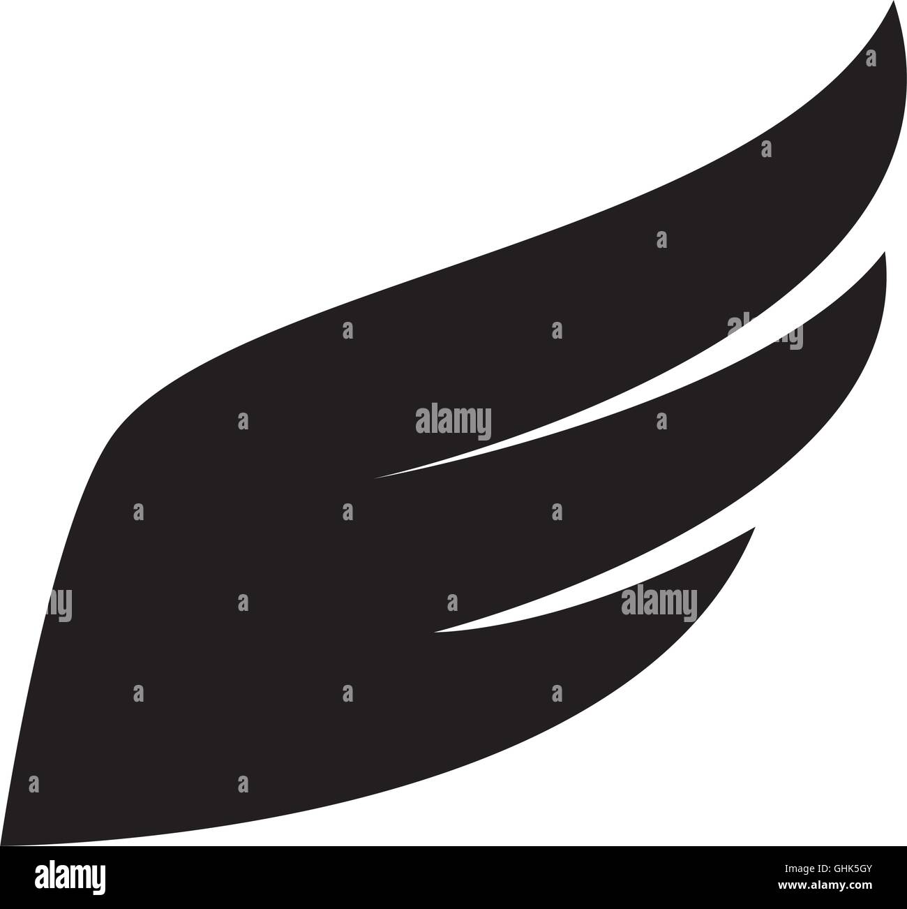 wing modern symbol icon vector graphic Stock Vector Image & Art - Alamy