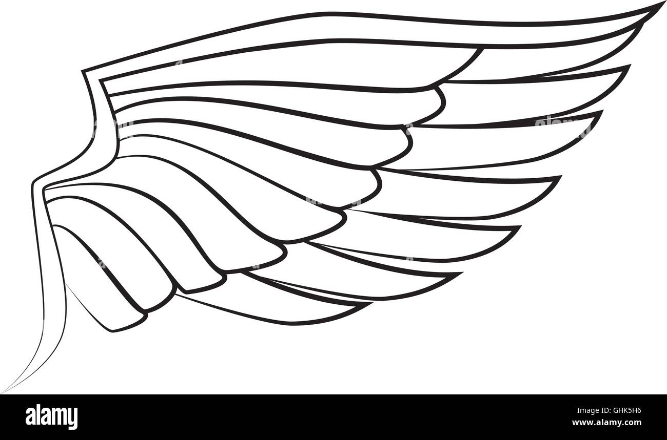 wing freedom symbol icon vector graphic Stock Vector Image & Art - Alamy