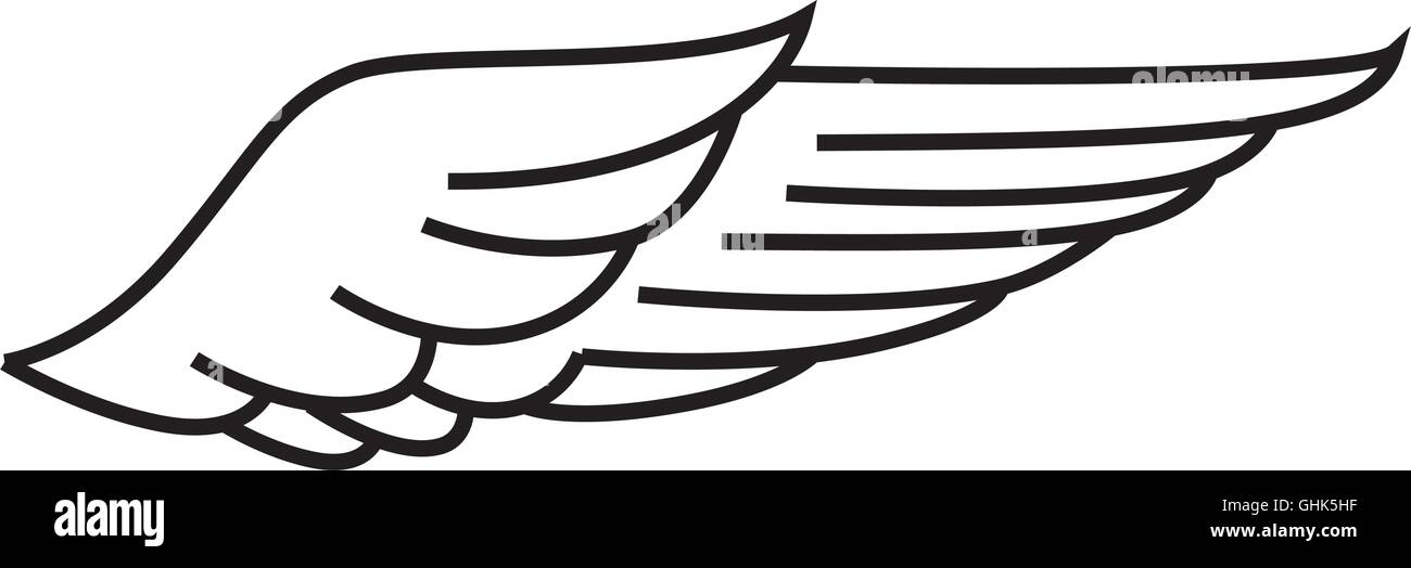 Right wing symbol Stock Vector Images - Alamy