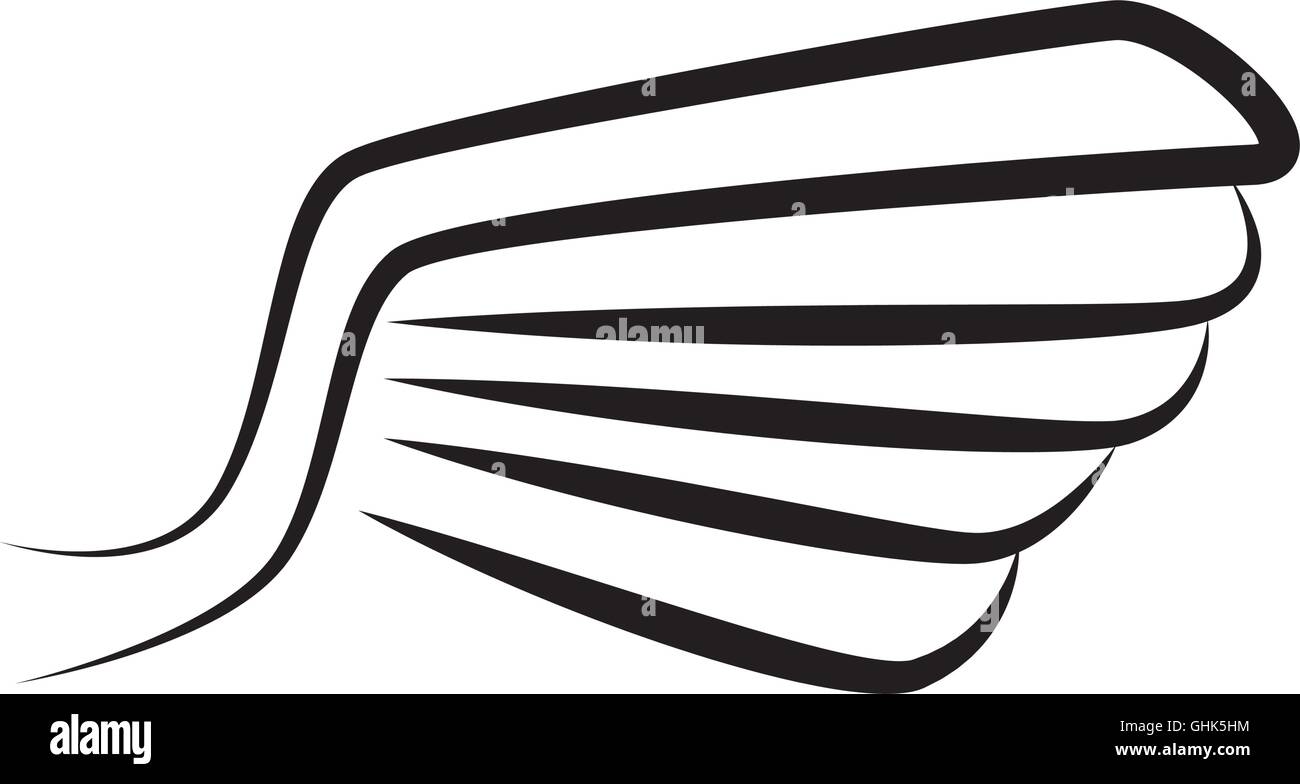 Right wing symbol Stock Vector Images - Alamy