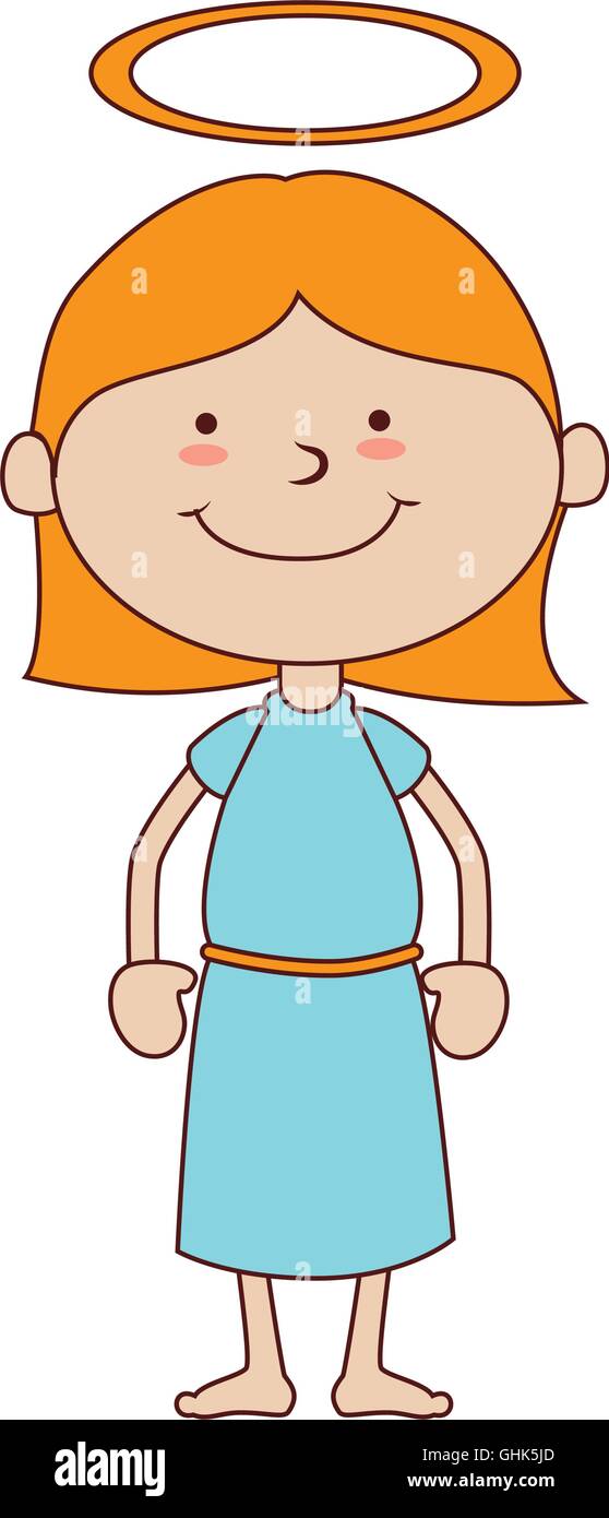 girl halo smiling icon vector graphic Stock Vector Image & Art - Alamy