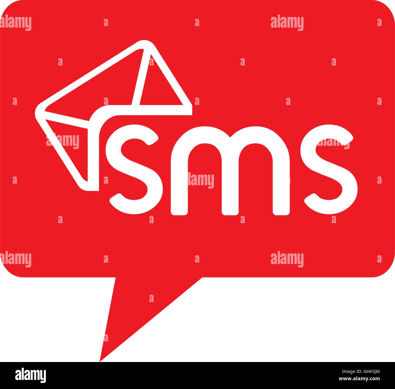 bubble chat sms text mobile icon vector graphic Stock Vector Image ...