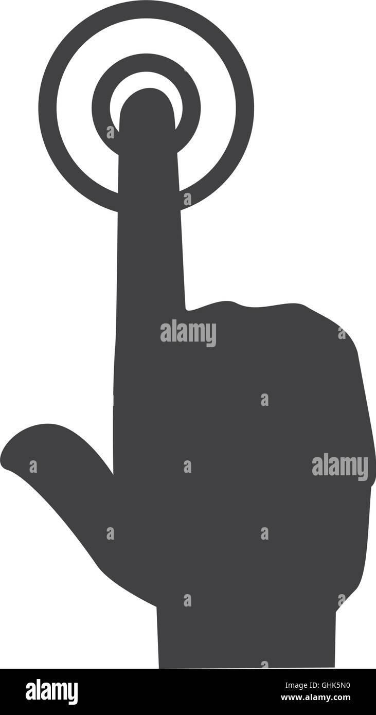 finger button touch icon vector graphic Stock Vector Image & Art - Alamy