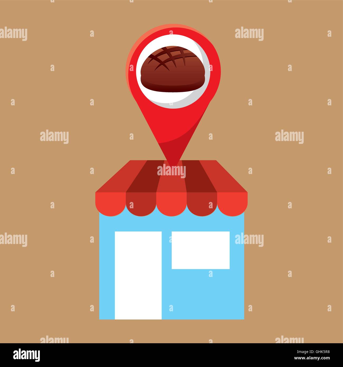 selling fresh bread Stock Vector Image & Art - Alamy