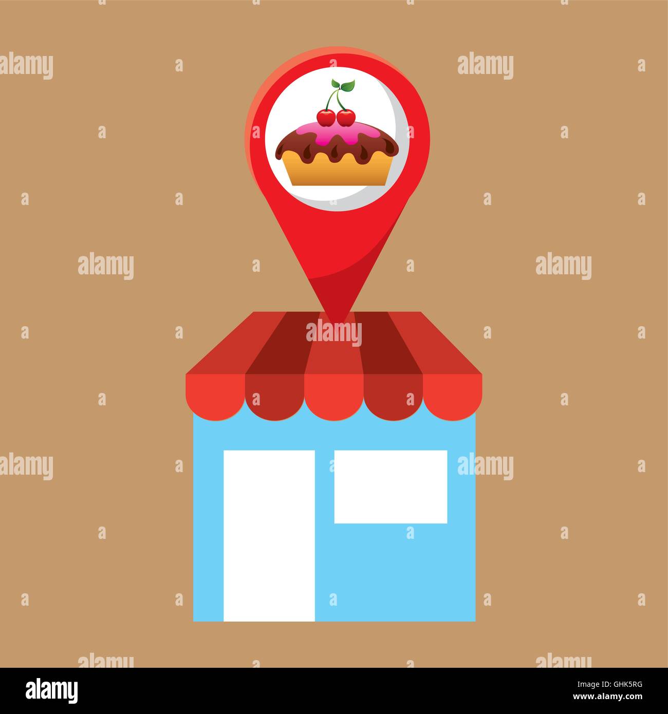 Selling cake Stock Vector Images - Alamy