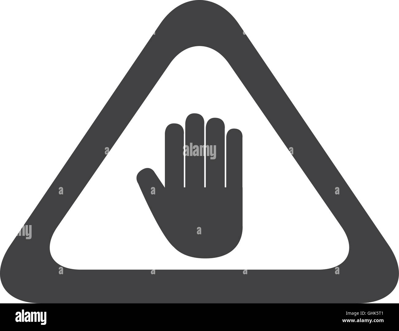 hand sign precaution icon vector graphic Stock Vector Image & Art - Alamy
