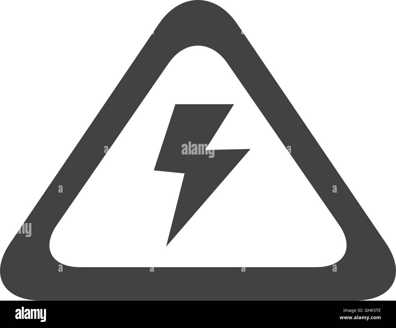 high voltage electricity sign icon vector graphic Stock Vector Image ...
