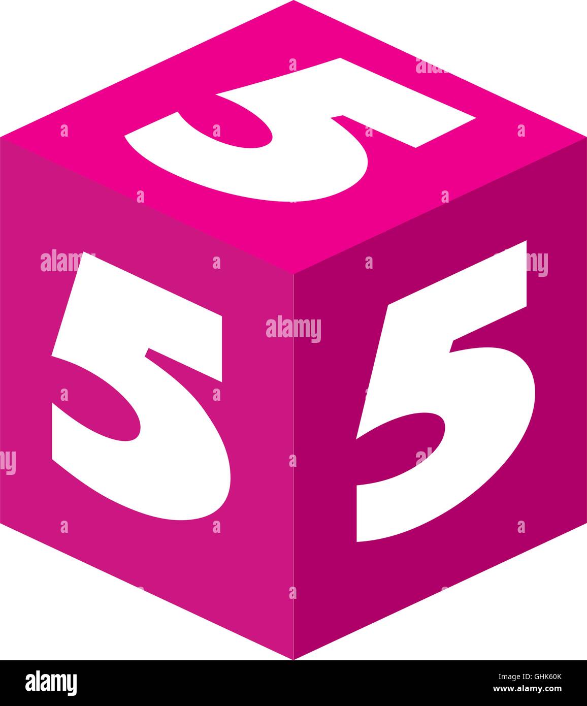 cube number block vector graphic Stock Vector Image & Art - Alamy