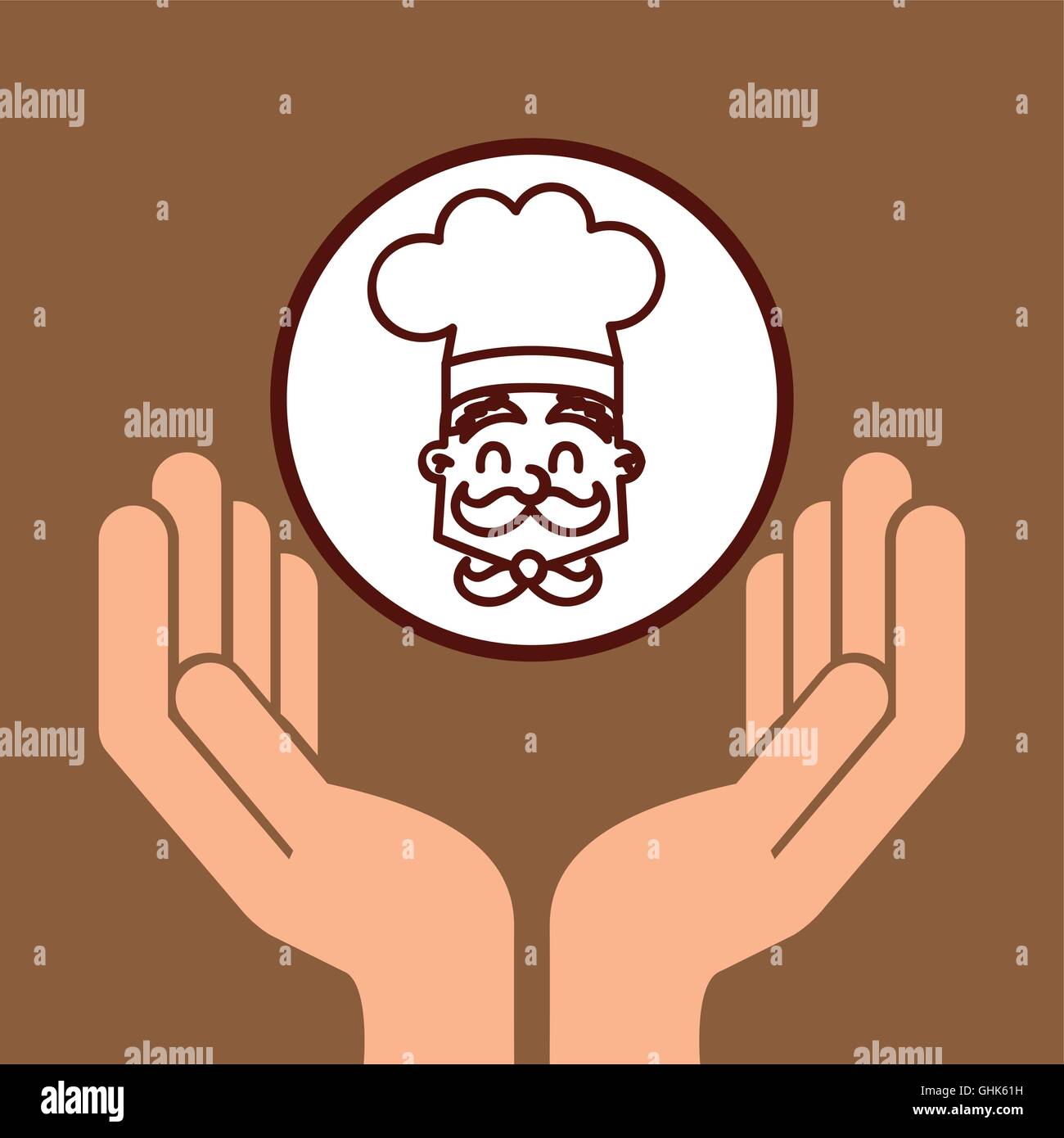 hand holding baker Stock Vector Image & Art - Alamy