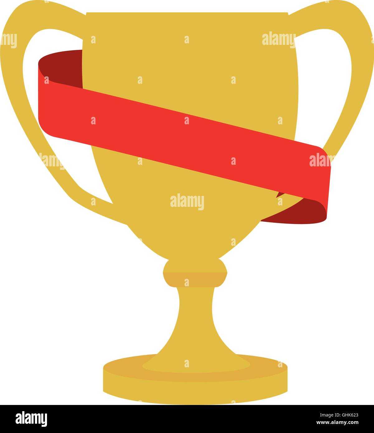 cup trophy ribbon icon vector graphic Stock Vector Image & Art - Alamy