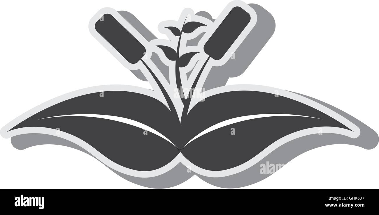 plant growing leaves icon vector graphic Stock Vector Image & Art - Alamy