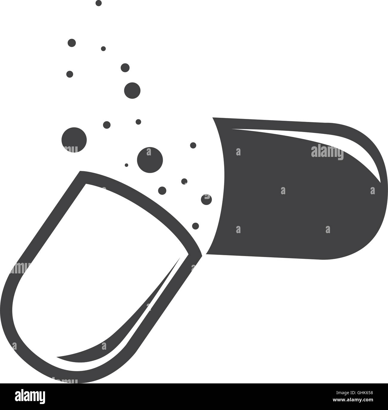 pill medicine medication icon vector graphic Stock Vector Image & Art ...