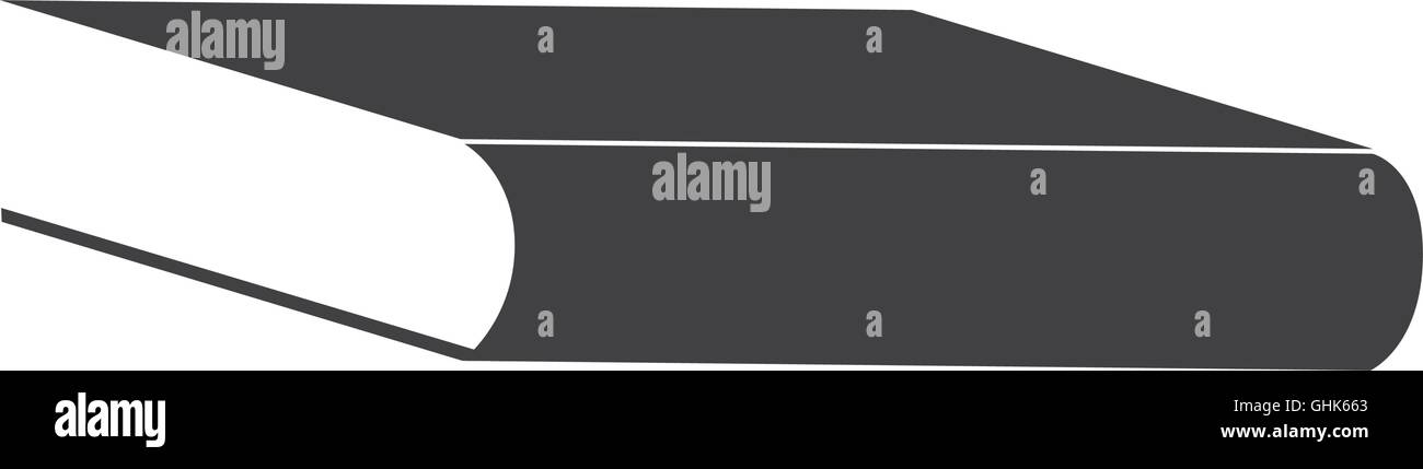 book closed single read education vector graphic icon Stock Vector ...