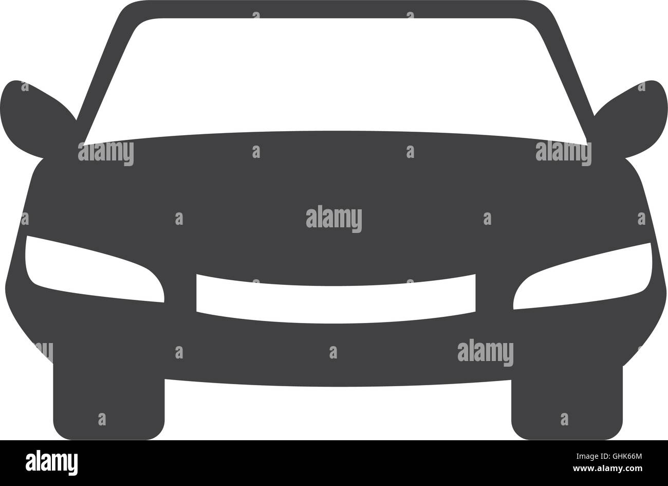 car front automobile auto vehicle icon vector graphic Stock Vector ...