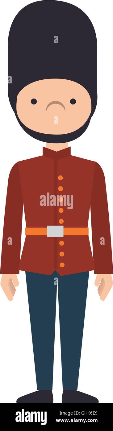 English royal guard man cartoon hi-res stock photography and images - Alamy