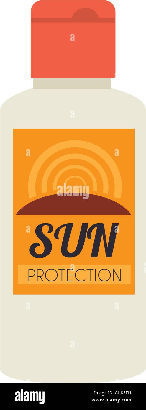 sun block lotion bottle icon vector graphic Stock Vector Image & Art ...