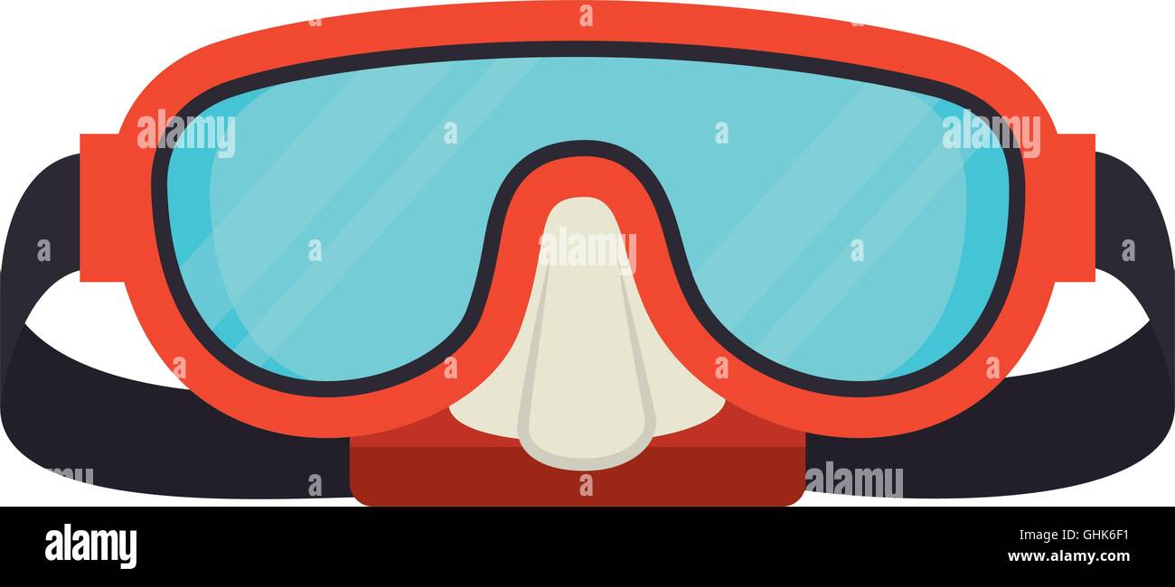 dive mask glasses snorkel icon vector graphic Stock Vector Image & Art ...