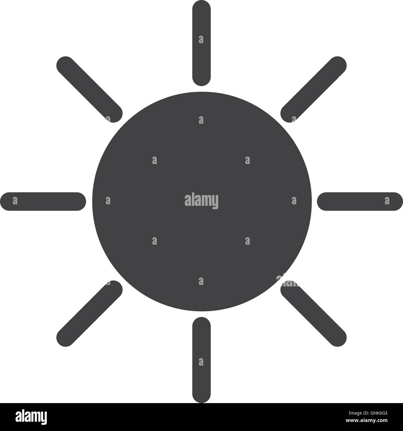 sun light sunlight icon vector graphic Stock Vector Image & Art - Alamy