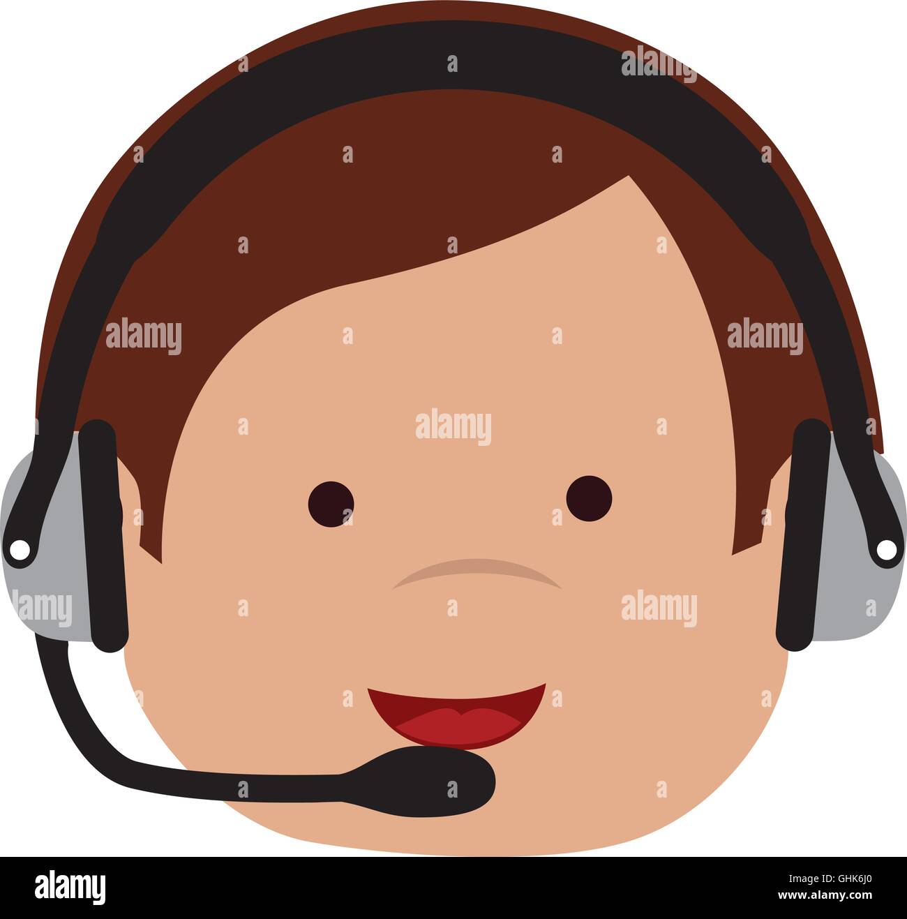 man headset support icon vector graphic Stock Vector Image & Art - Alamy
