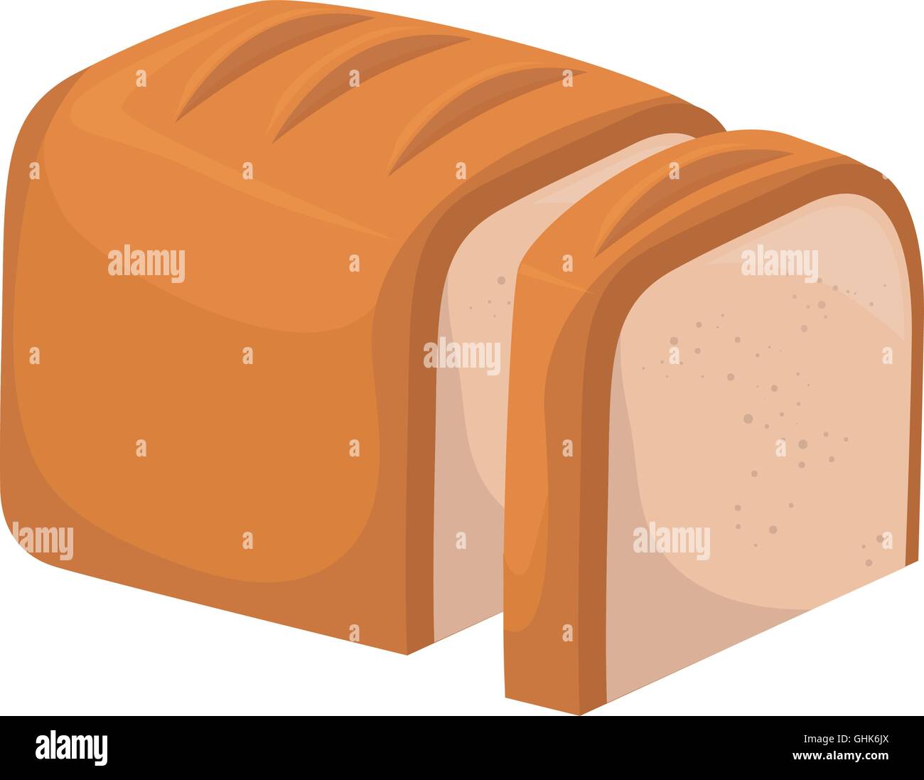 bread white loaf slice icon vector graphic Stock Vector Image & Art - Alamy