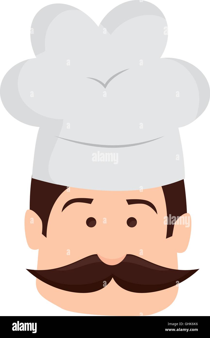 chef hat mustache man icon vector graphic Stock Vector Image & Art - Alamy