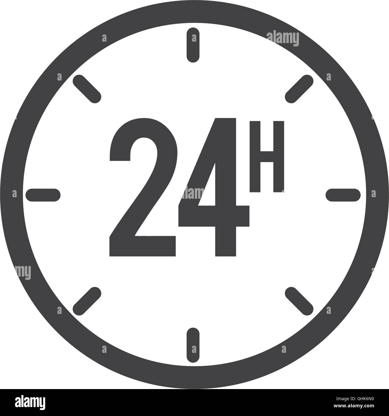 24 hours service icon vector graphic Stock Vector Image & Art - Alamy