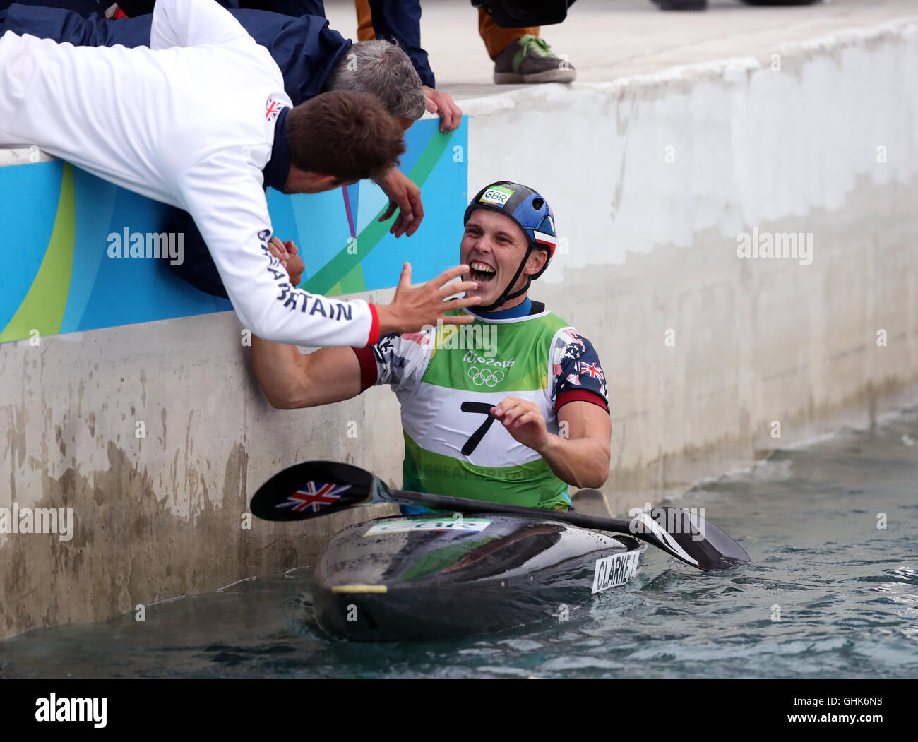 Great britains joe clarke celebrates gold hi-res stock photography and ...