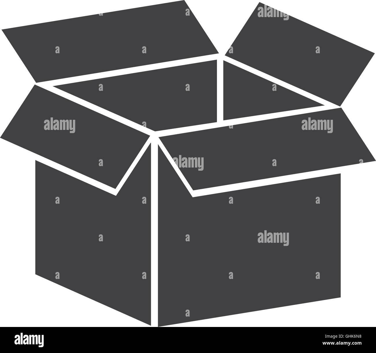 box package open icon vector graphic Stock Vector Image & Art - Alamy