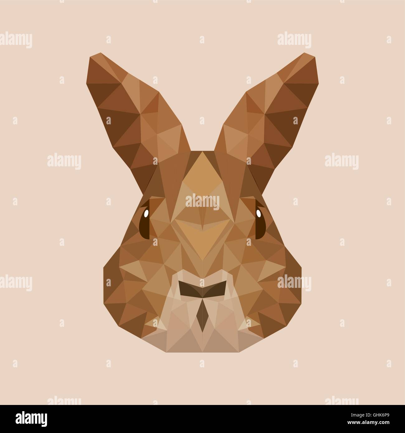 rabbit low poly Stock Vector Image & Art - Alamy