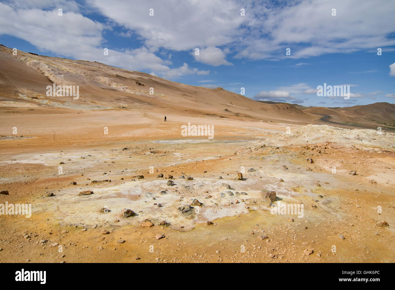 Hverir Hot spring area, one of the largest sulphur spring areas in ...