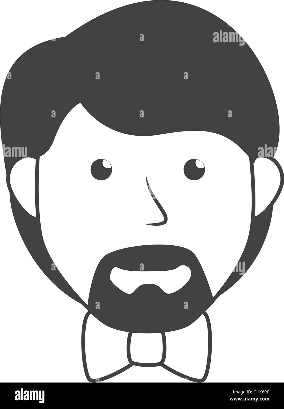 man face beard lock icon vector graphic Stock Vector Image & Art - Alamy