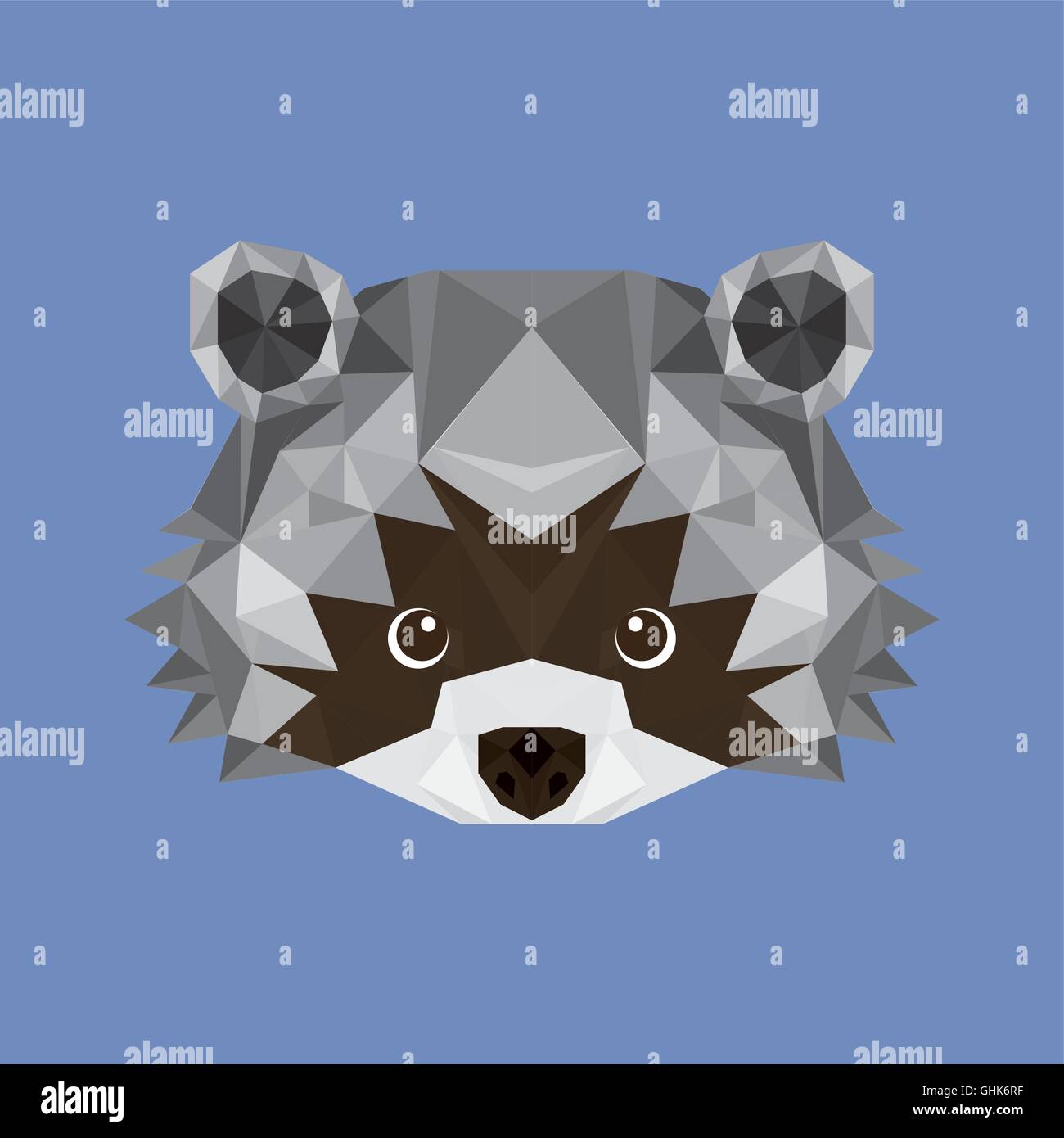 raccoon low poly Stock Vector Image & Art - Alamy