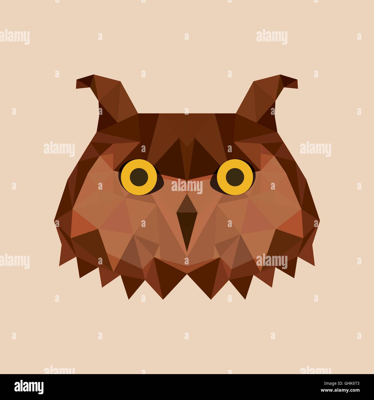 owl low poly Stock Vector Image & Art - Alamy