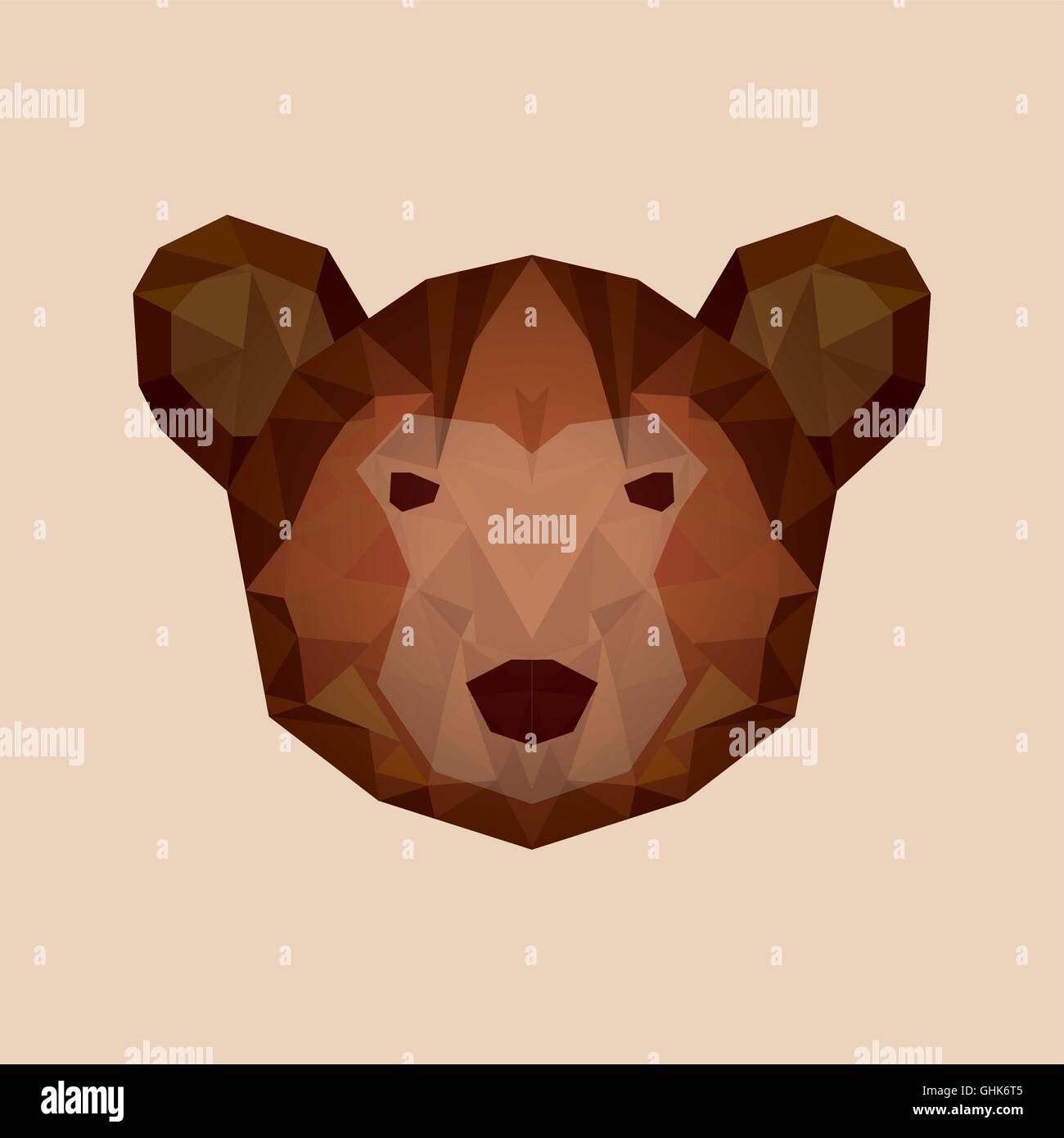 bear low poly Stock Vector Image & Art - Alamy