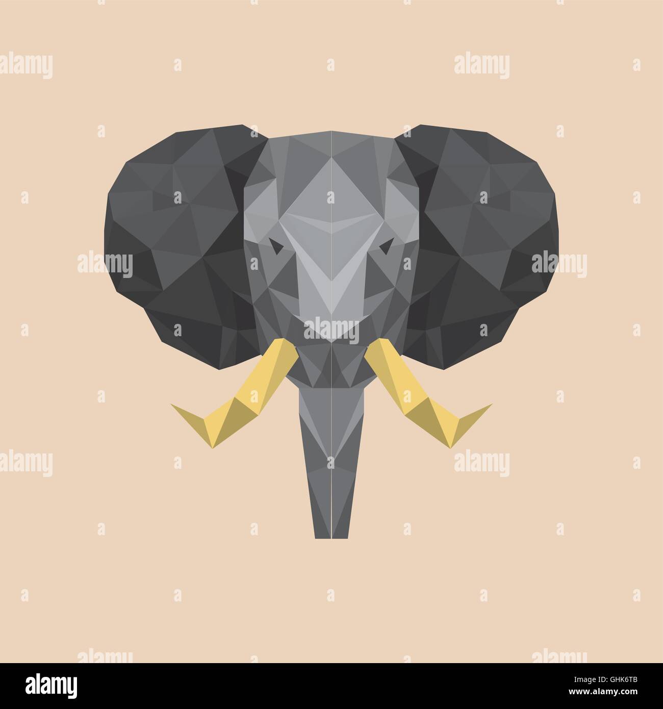 elephant low poly Stock Vector Image & Art - Alamy
