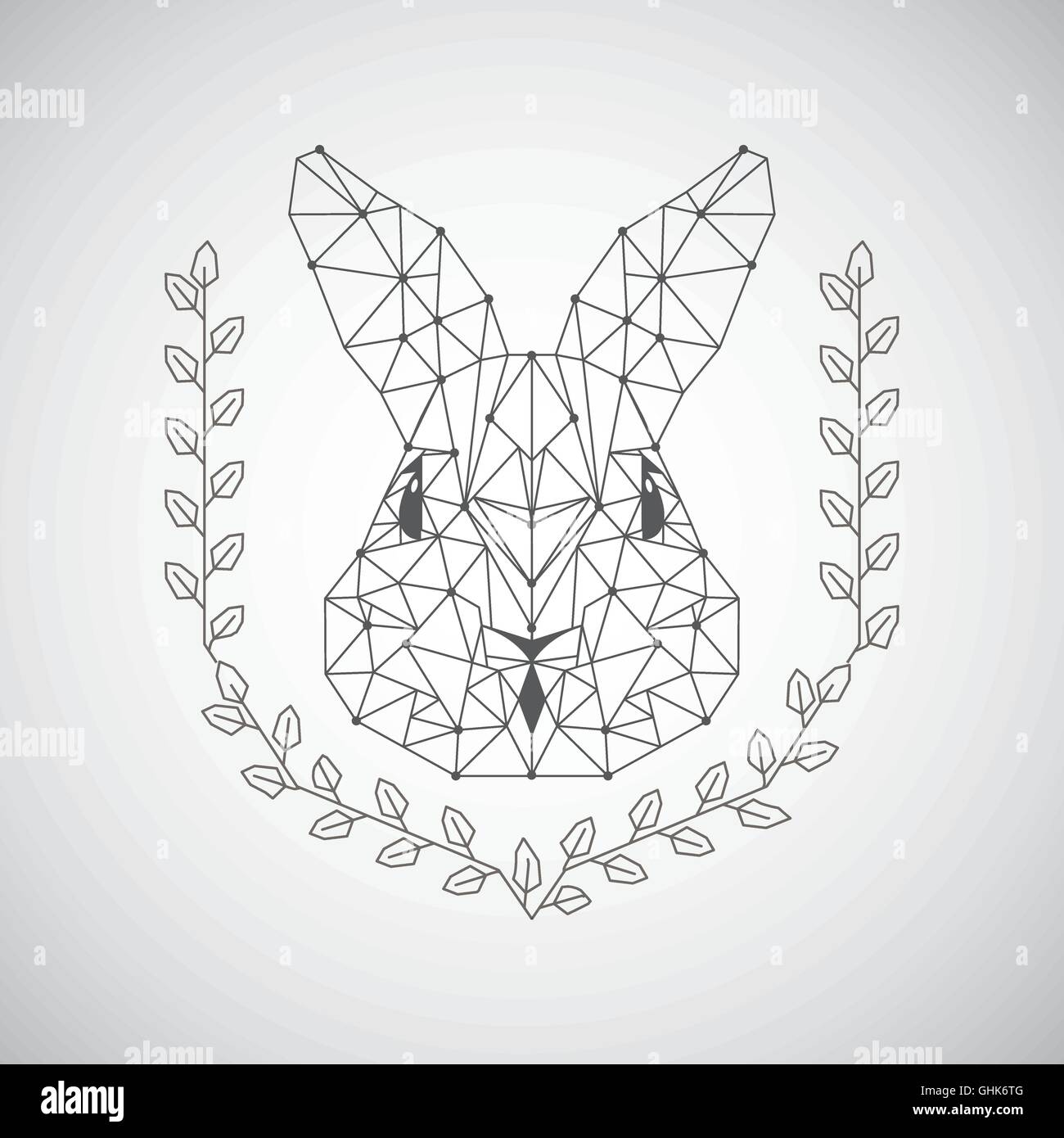 rabbit low poly Stock Vector Image & Art - Alamy