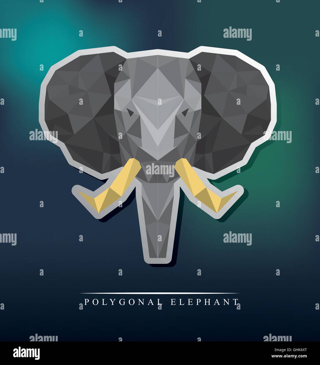 elephant low poly Stock Vector Image & Art - Alamy