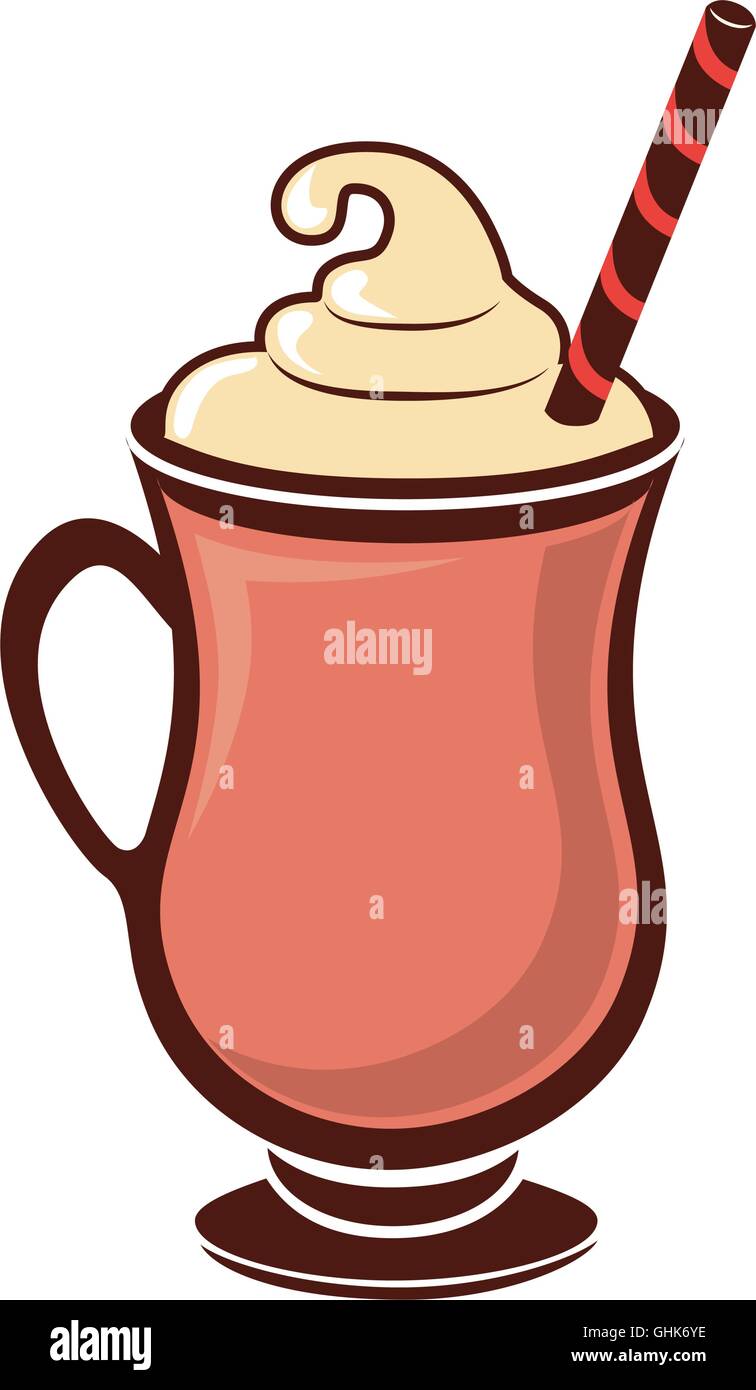 milkshake drink glass icon vector graphic Stock Vector Image & Art - Alamy