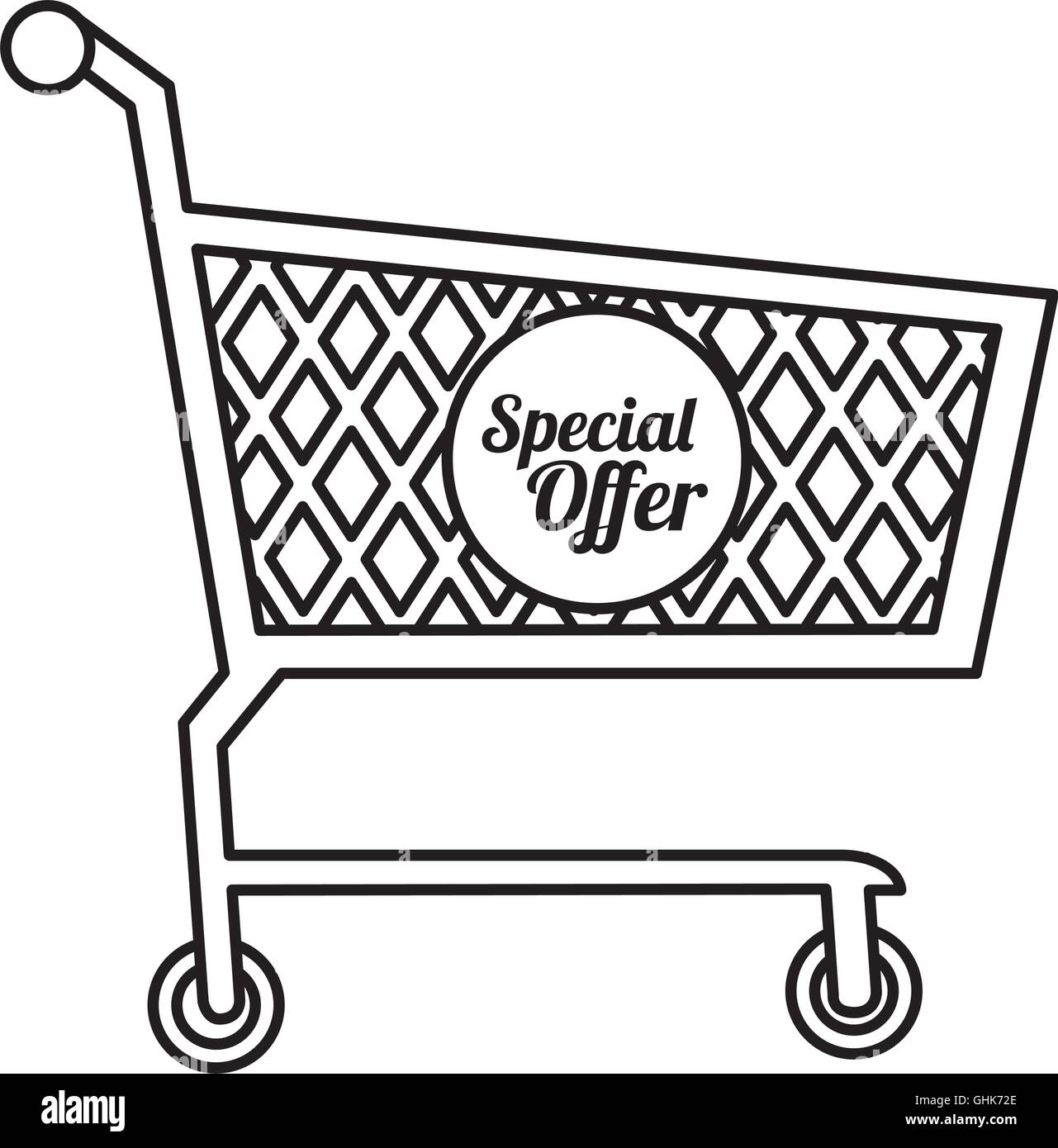 cart special offer buy shopping icon vector graphic Stock Vector Image ...