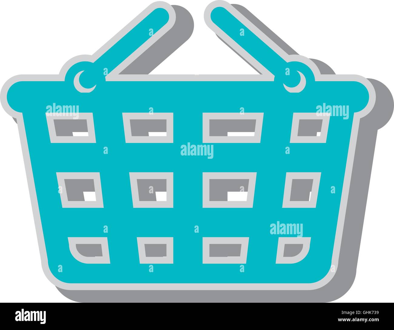 basket supermarket carry icon vector graphic Stock Vector Image & Art ...
