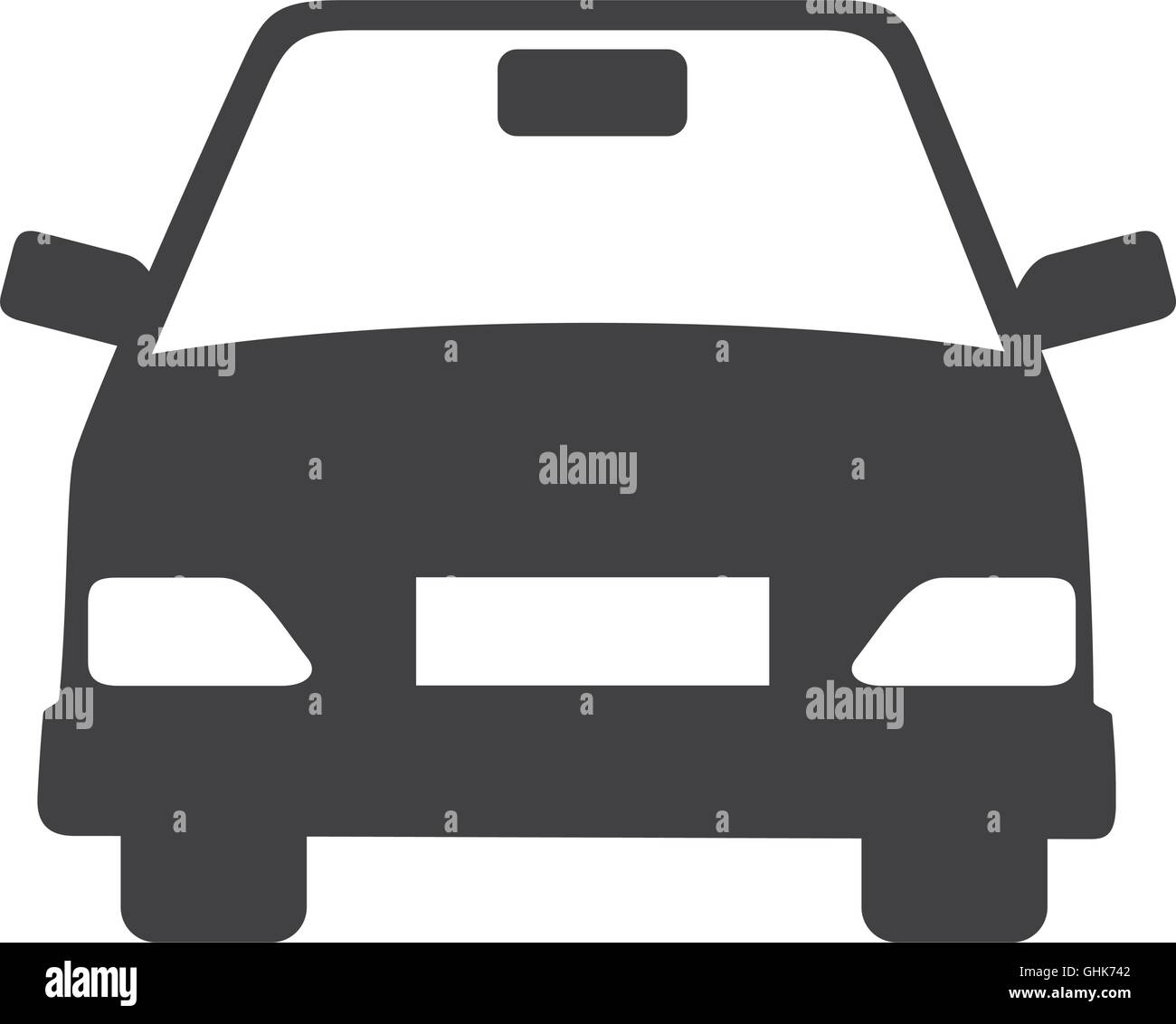 car front vehicle icon vector graphic Stock Vector Image & Art - Alamy