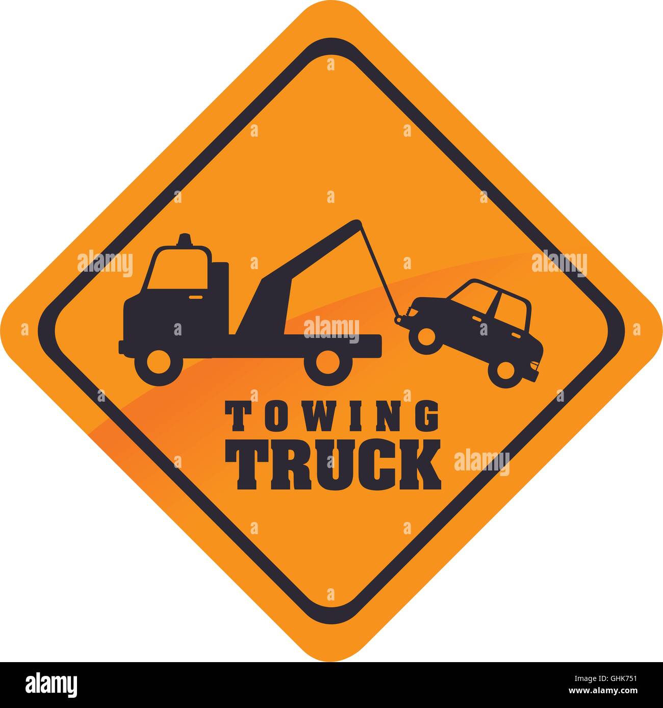 Car towing zone Stock Vector Images - Alamy