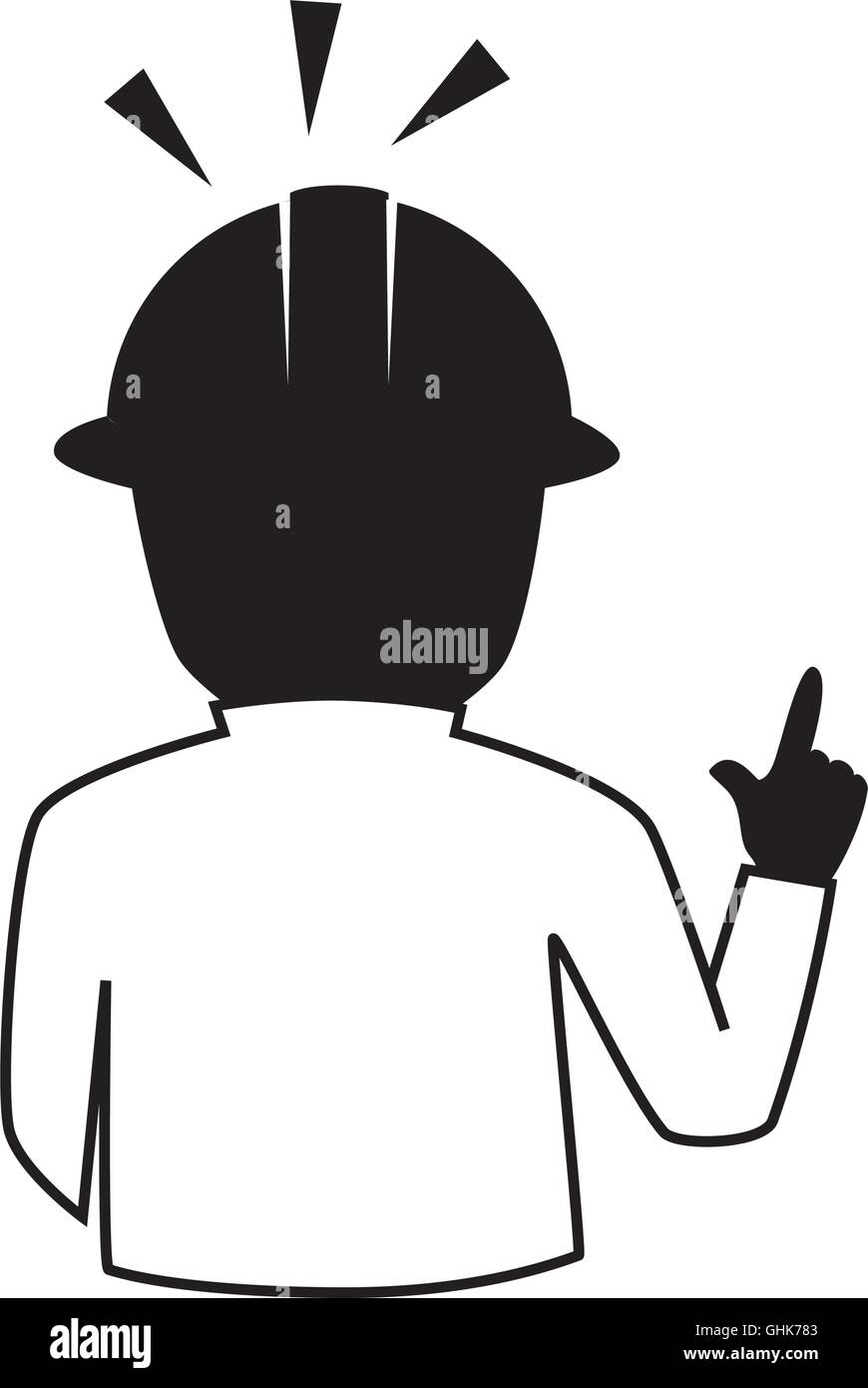 helmet man person icon vector graphic Stock Vector Image & Art - Alamy