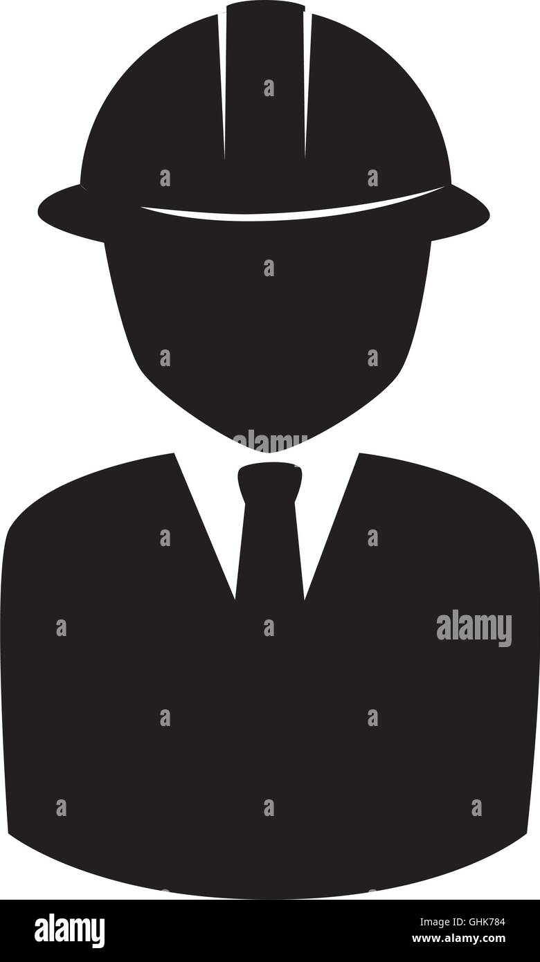 helmet man person suit tie icon vector graphic Stock Vector Image & Art ...