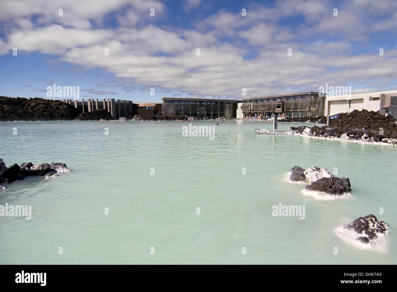 Natural swimming pool in Iceland Stock Photo - Alamy