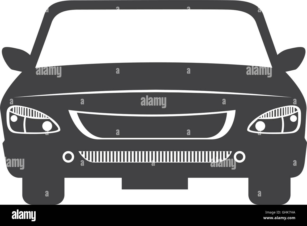 car front vehicle icon vector graphic Stock Vector Image & Art - Alamy