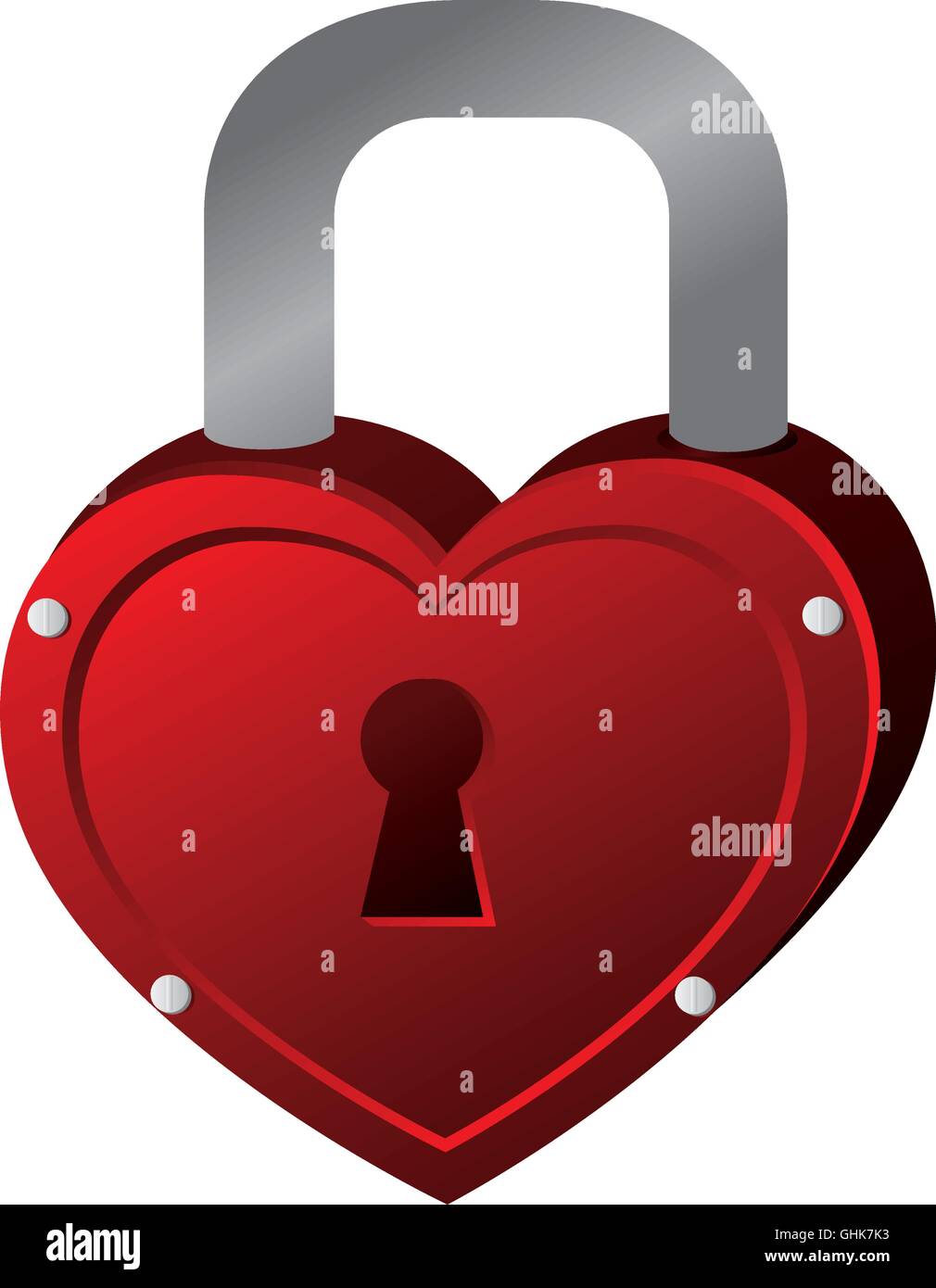 love heart lock vector graphic icon Stock Vector Image & Art - Alamy