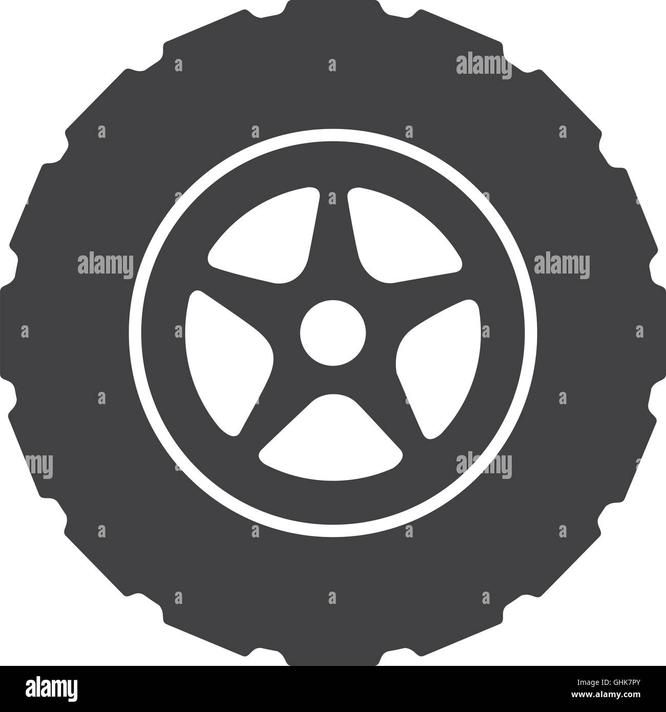 tire wheel car rim vector graphic icon Stock Vector Image & Art - Alamy