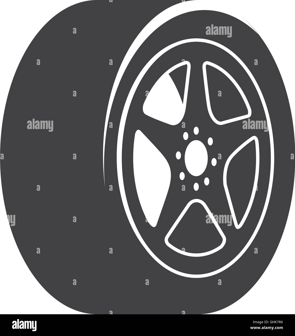 rim car tire vector graphic icon Stock Vector Image & Art - Alamy